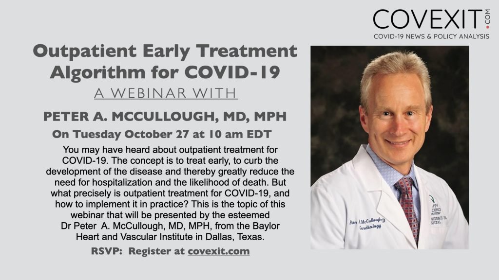 Outpatient Early Treatment Algorithm for COVID-19 – a Webinar with Dr ...